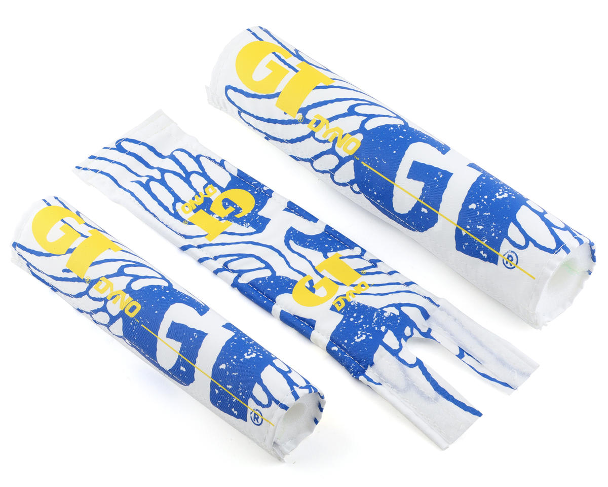Flite GT Racing BMX Pad Set (White / Blue) - Dan's Comp