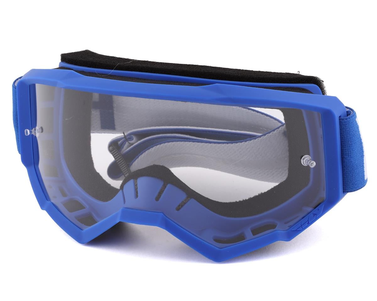 Fly Racing Focus Goggles (Blue/White) (Clear Lens) - Dan's Comp