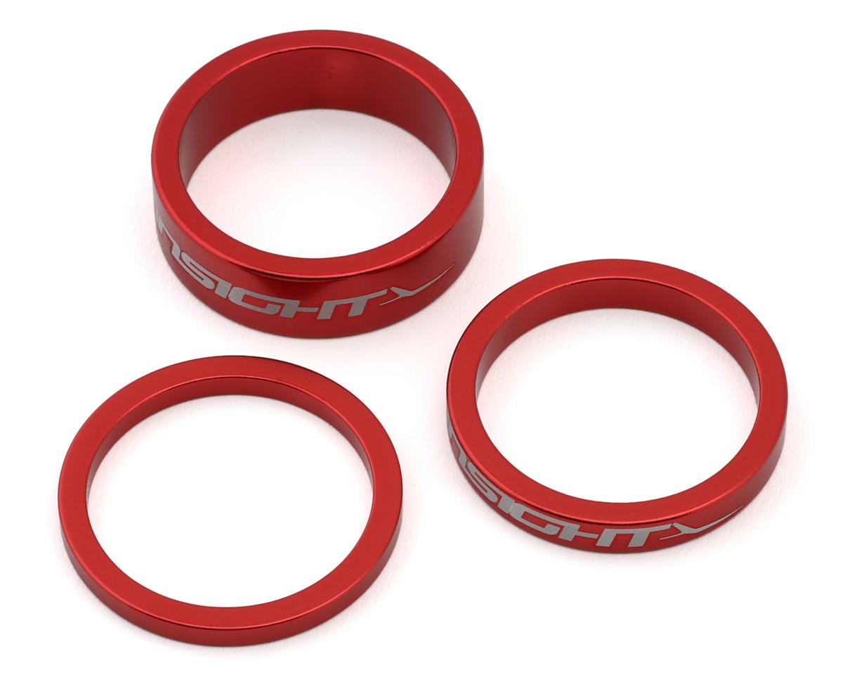 Insight Alloy Headset Spacers (Red) (3mm/5mm/10mm) (1-1/8") - Dan's Comp