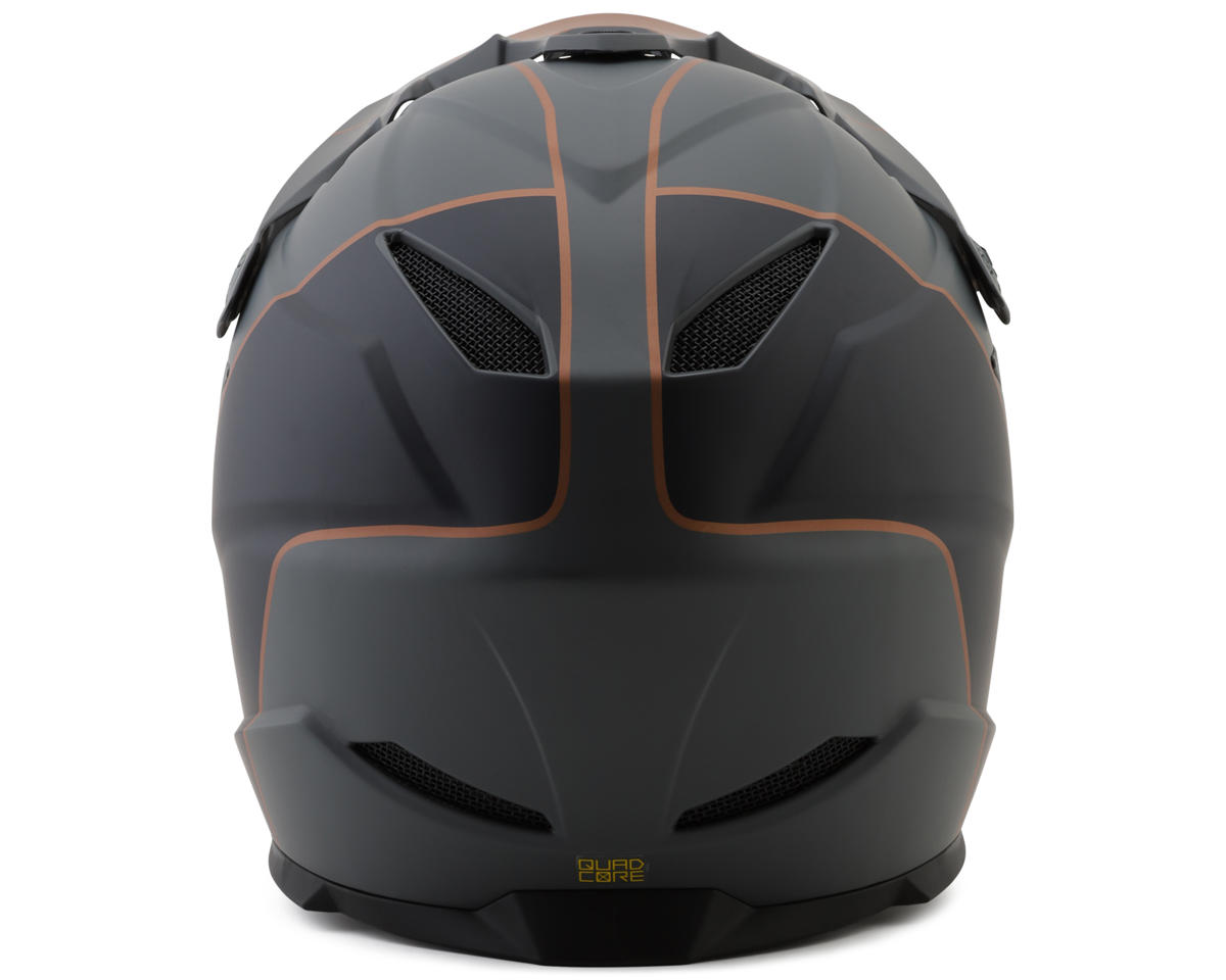 Kali Zoka Stripe Full Face Helmet (Matte Black/Bronze) (L) - Dan's Comp