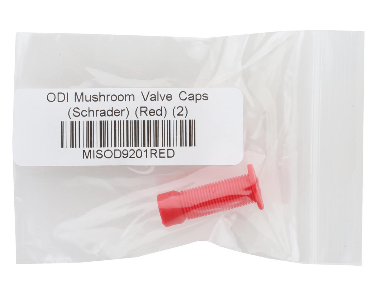 ODI Mushroom Valve Caps (Schrader) (Red) (2) - Dan's Comp
