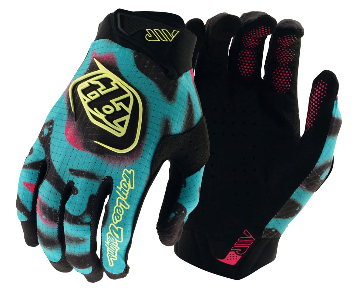 Troy Lee Designs Air Gloves (Membrane Black/Glo Yellow) - Dan's Comp